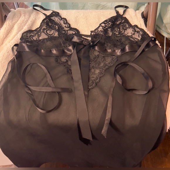 Intimates & Sleepwear | Lacy S Sheer Nighty | Poshmark